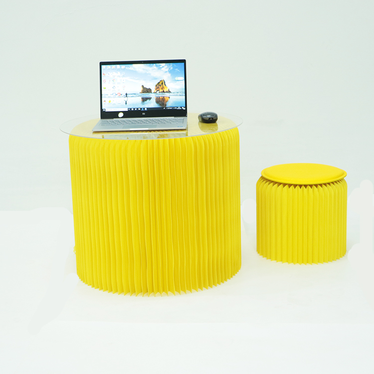 50cm Height Paper Folding Furniture Paper Table