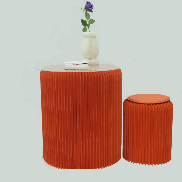 50cm Height Paper Folding Furniture Paper Table